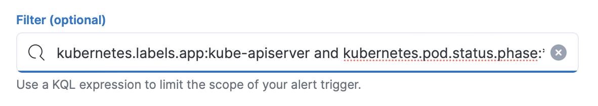 Alerting framework: Improve Alert rule creation KQL filter input UI/UX · Issue #145448 · elastic ...