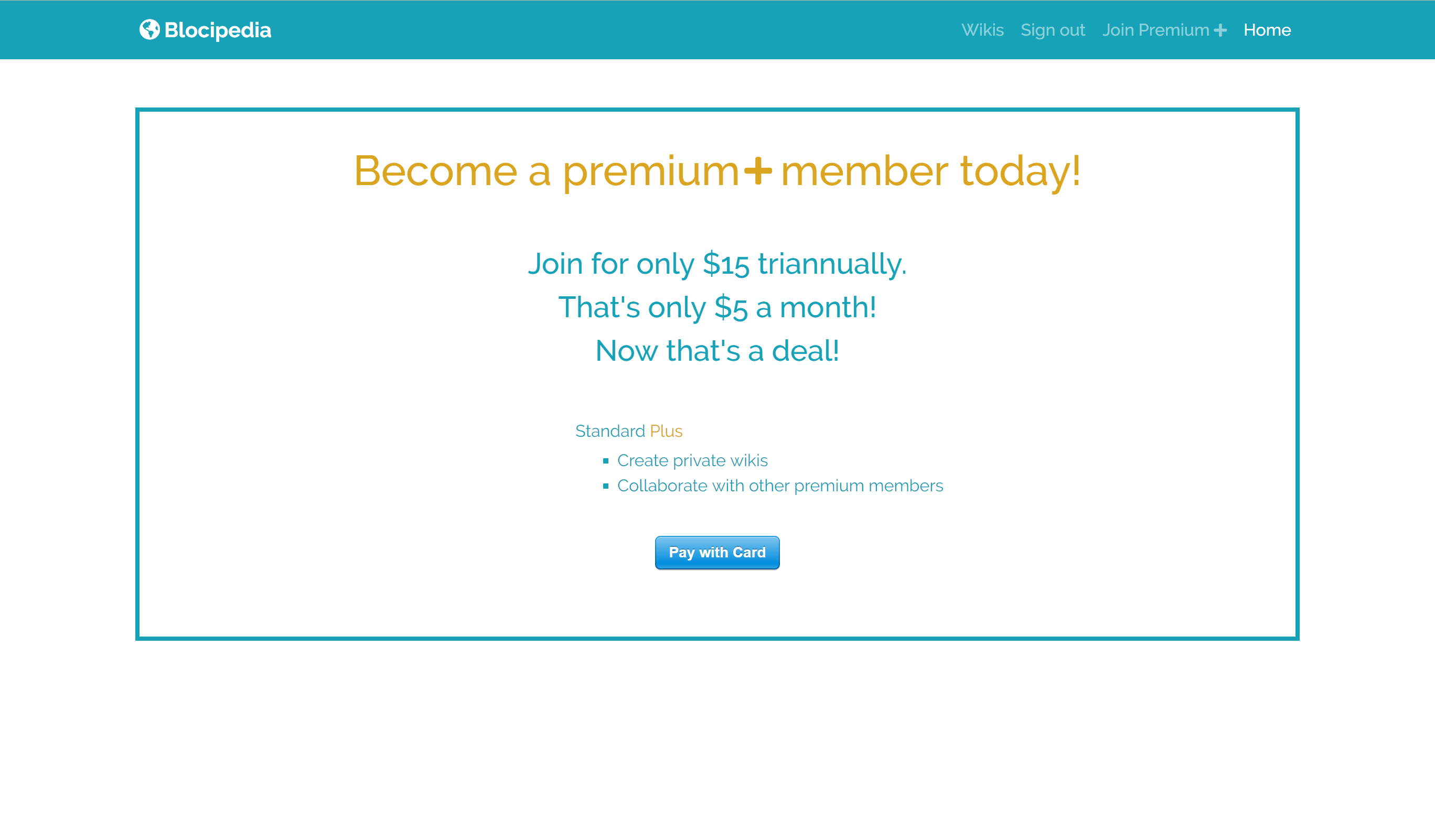 GitHub - TishG/blocipedia-node: A node.js application where you can create, collaborate, and ...