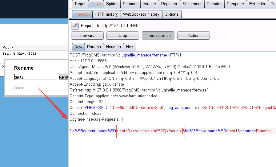 Frog CMS 0.9.5 has a reflected Cross Site Scripting Vulnerability · Issue #10 · philippe/FrogCMS ...