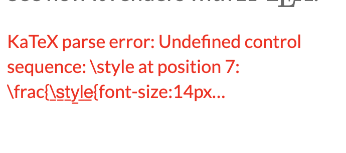 Support for \style{} · Issue #2029 · KaTeX/KaTeX · GitHub