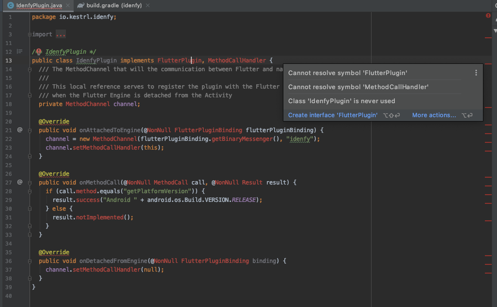 Cannot Resolve Symbol Flutterplugin · Issue 64049 · Flutterflutter