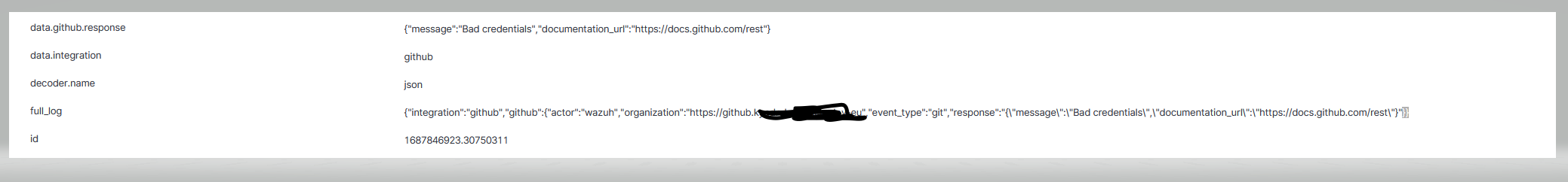 Github logs integration with github Enterprise · Issue #17661 · wazuh/wazuh · GitHub