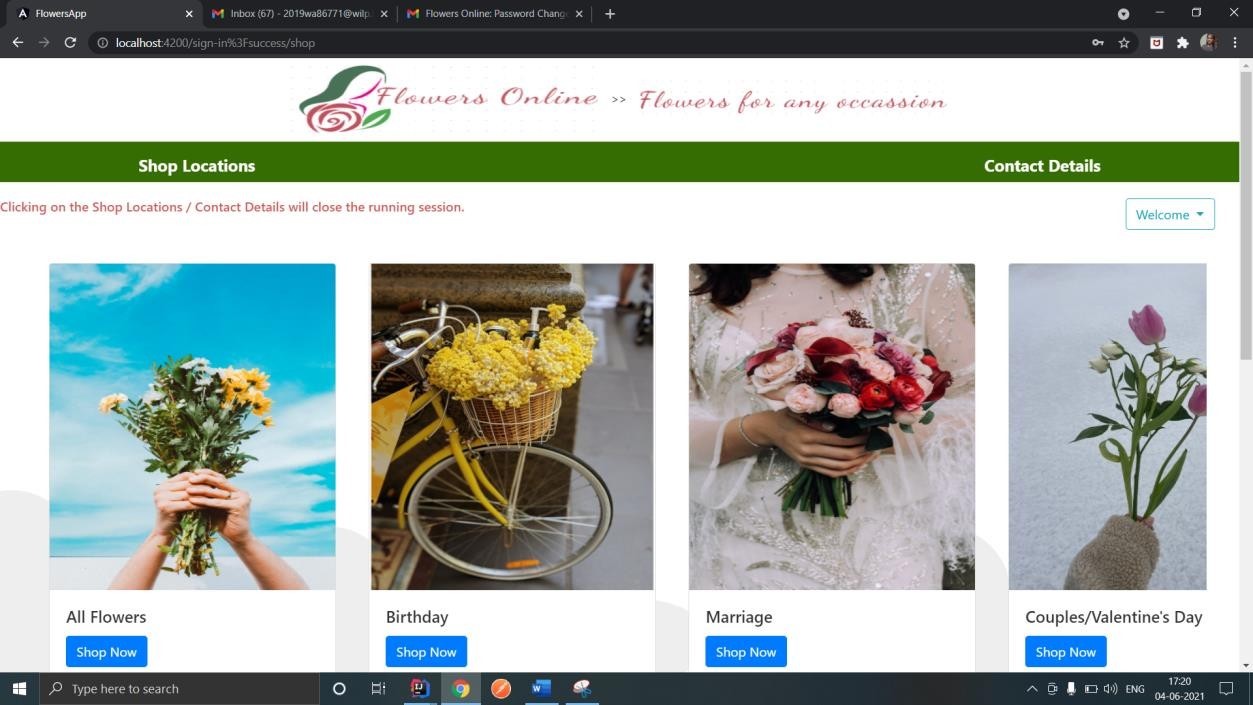 FULL STACK - WEB APPLICATION | Flowers-Online-WebApp