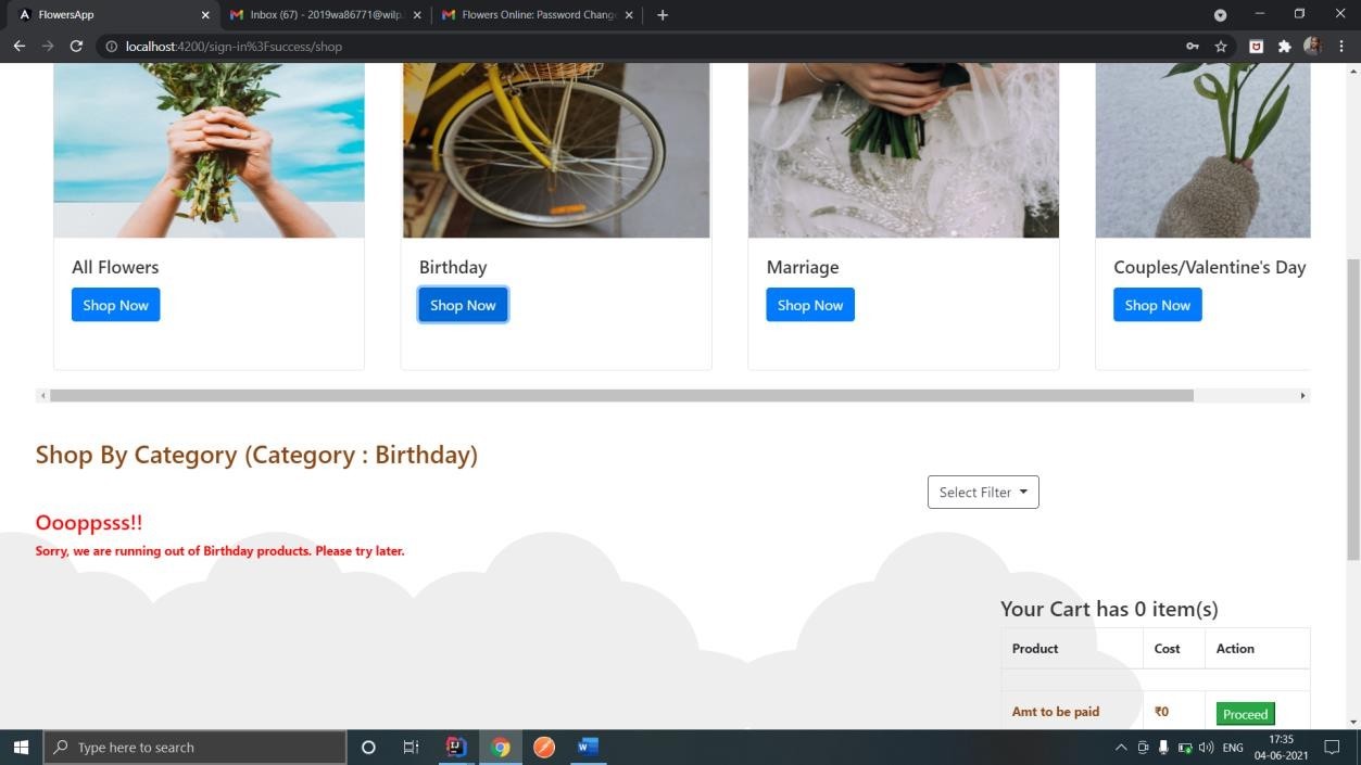 FULL STACK - WEB APPLICATION | Flowers-Online-WebApp