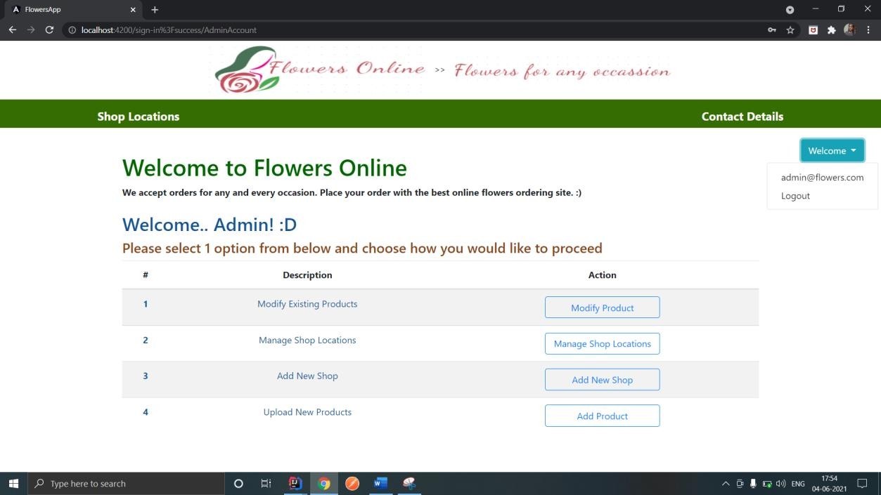 FULL STACK - WEB APPLICATION | Flowers-Online-WebApp