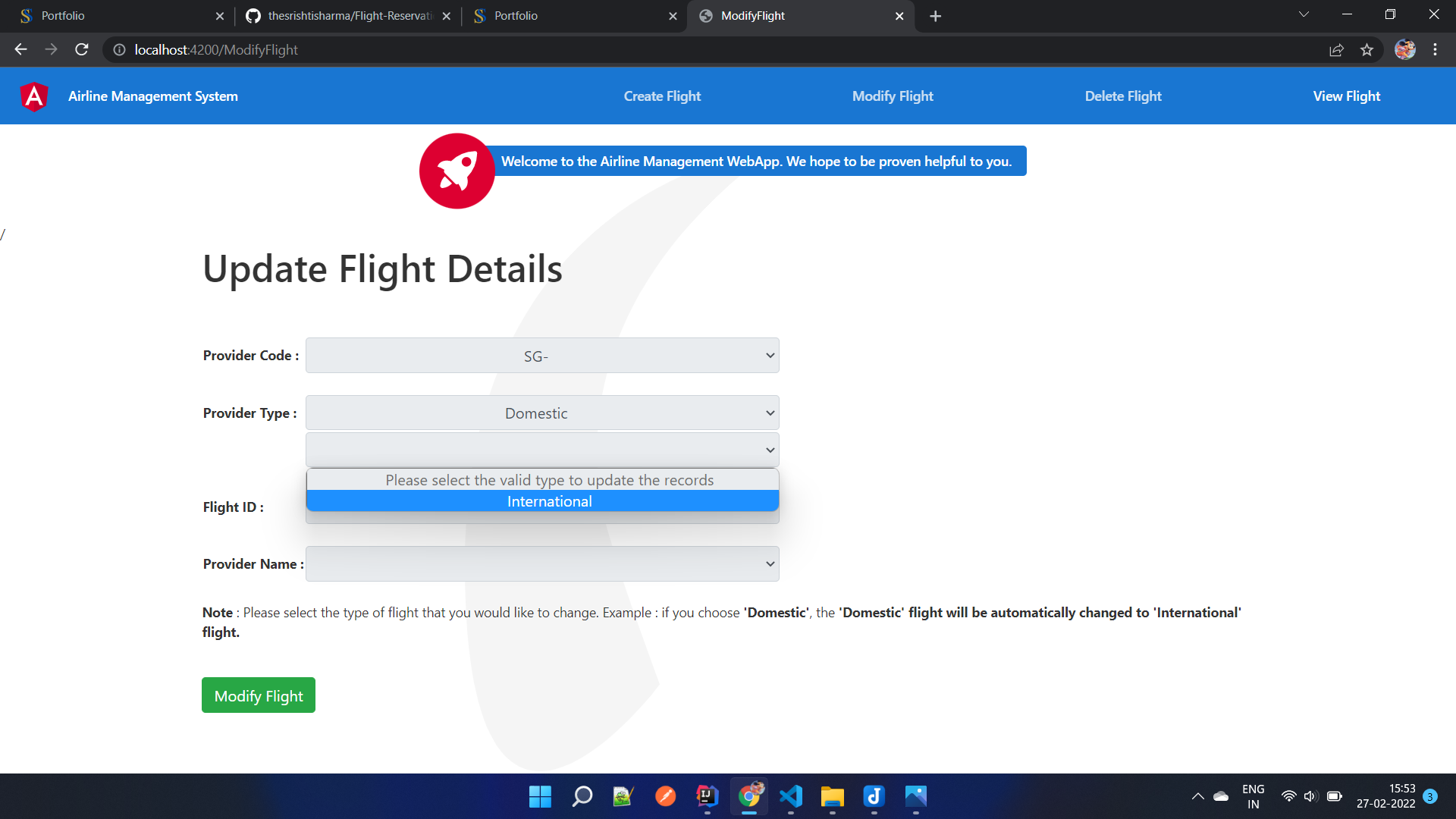 GitHub - thesrishtisharma/Flight-Admin-System: Angular and Spring based mini webapp for managing ...