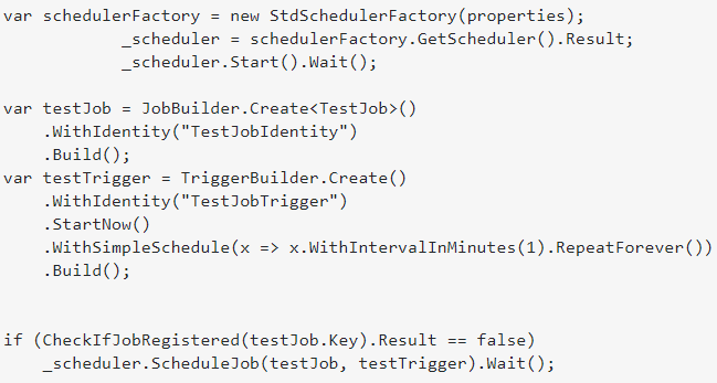 Execute A Db Call Within The Scheduled Job · Issue 1145 · Quartznetquartznet · Github