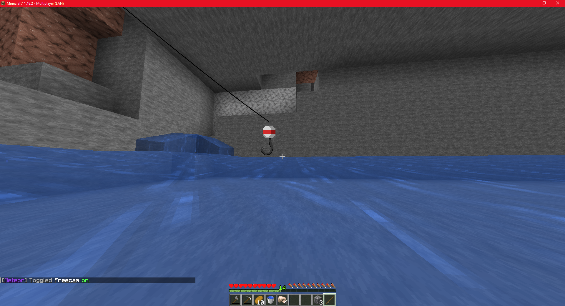 [Bug] Fishing rod entity and items affected by jesus in singleplayer · Issue #2926 ...