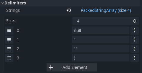 Adding elements to the CodeEdit arrays doesn't work · Issue #77358 · godotengine/godot · GitHub