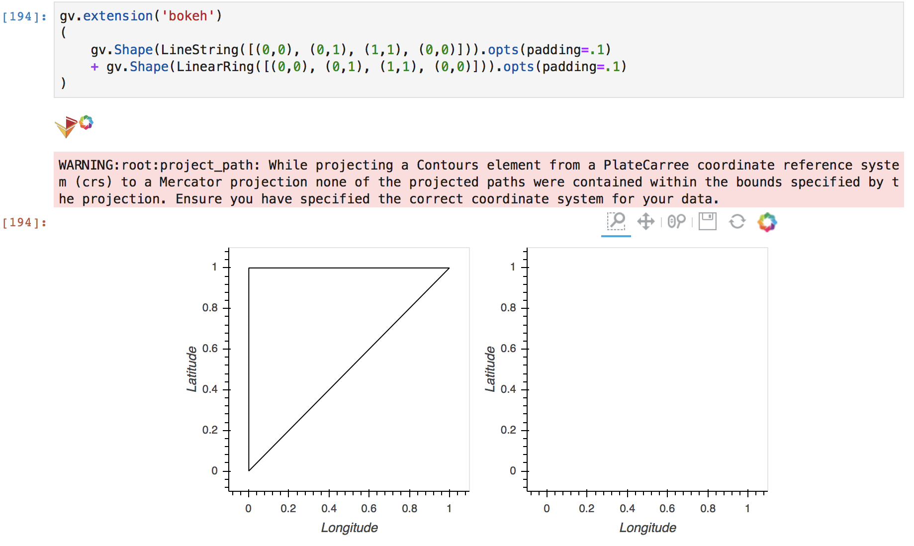Gvshapelinearring Fails In Bokeh Backend · Issue 302 · Holovizgeoviews · Github
