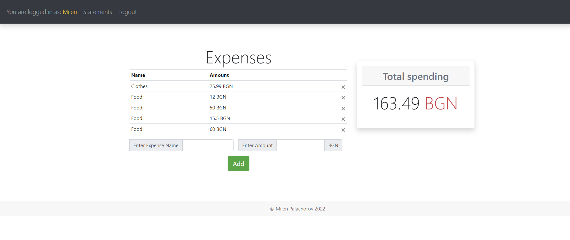 GitHub - milensski/Finance-Tracker: Web project made with Flask and SQLAlchemy