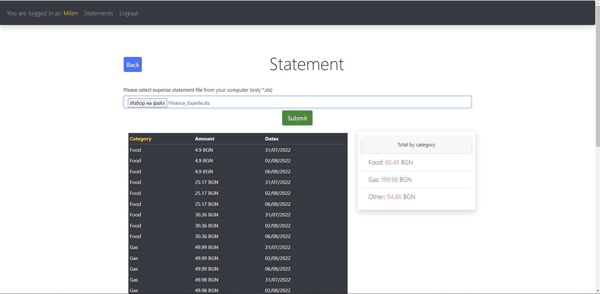 GitHub - milensski/Finance-Tracker: Web project made with Flask and SQLAlchemy