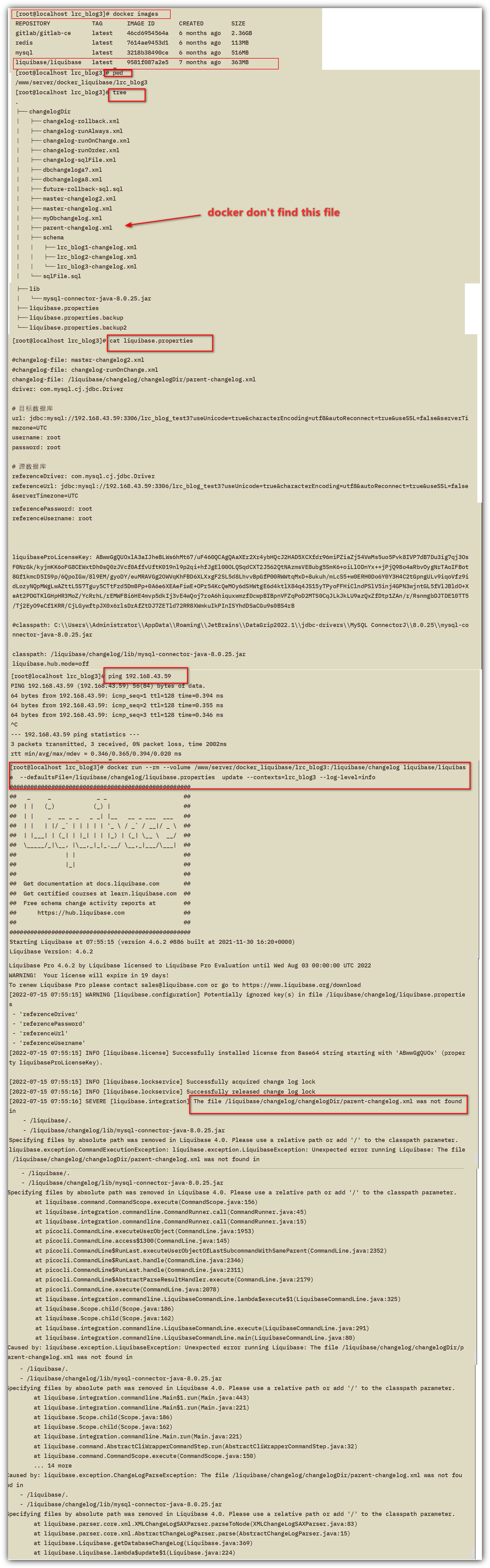 why docker liquibase，after run liquibase，Cannot find Changelog.xml · Issue #3066 · liquibase ...