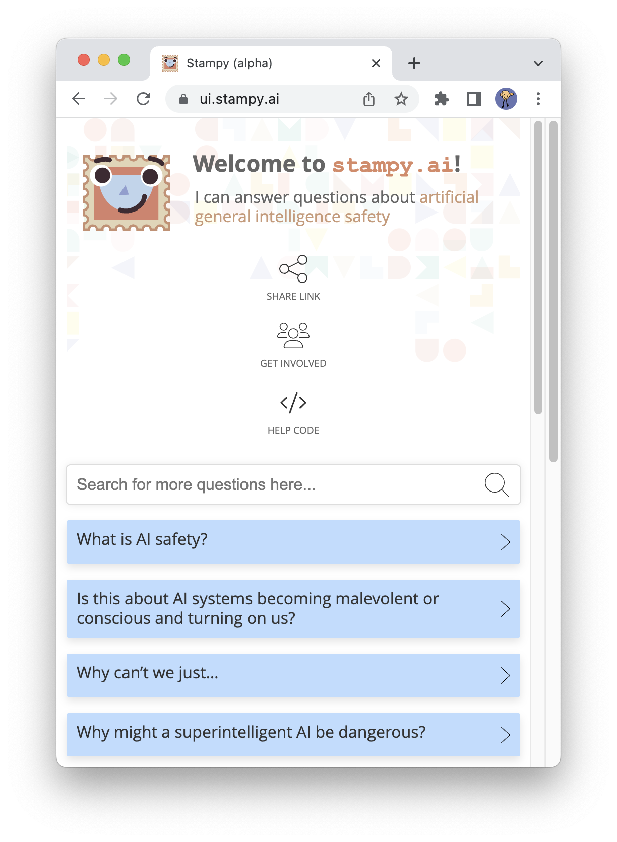 Mobile screen icons should be in rows · Issue #117 · StampyAI/stampy-ui · GitHub