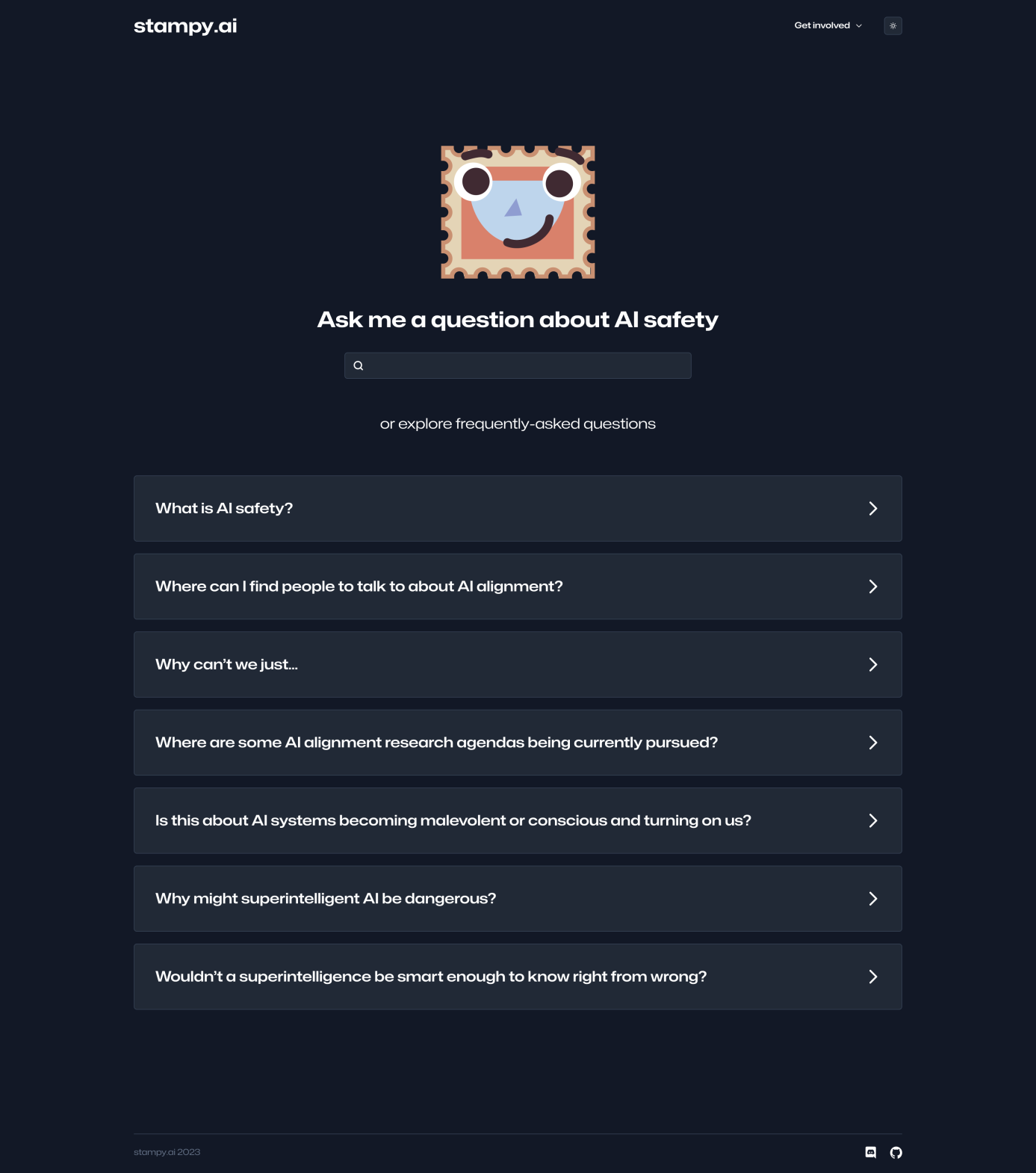 Aesthetics: Unified color scheme + minimal cards + parralax + shadows · Issue #207 · StampyAI ...