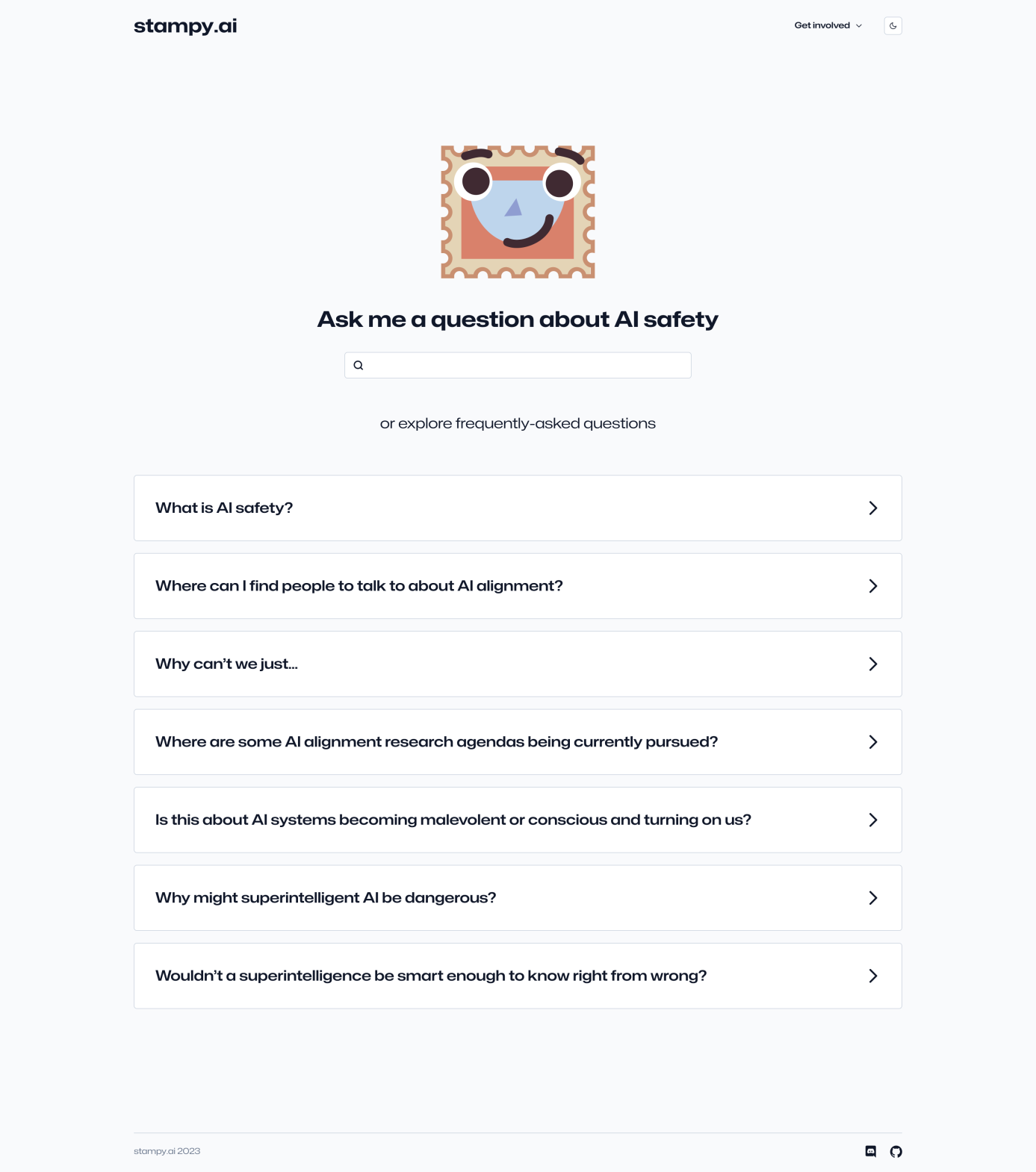 Aesthetics: Unified color scheme + minimal cards + parralax + shadows · Issue #207 · StampyAI ...