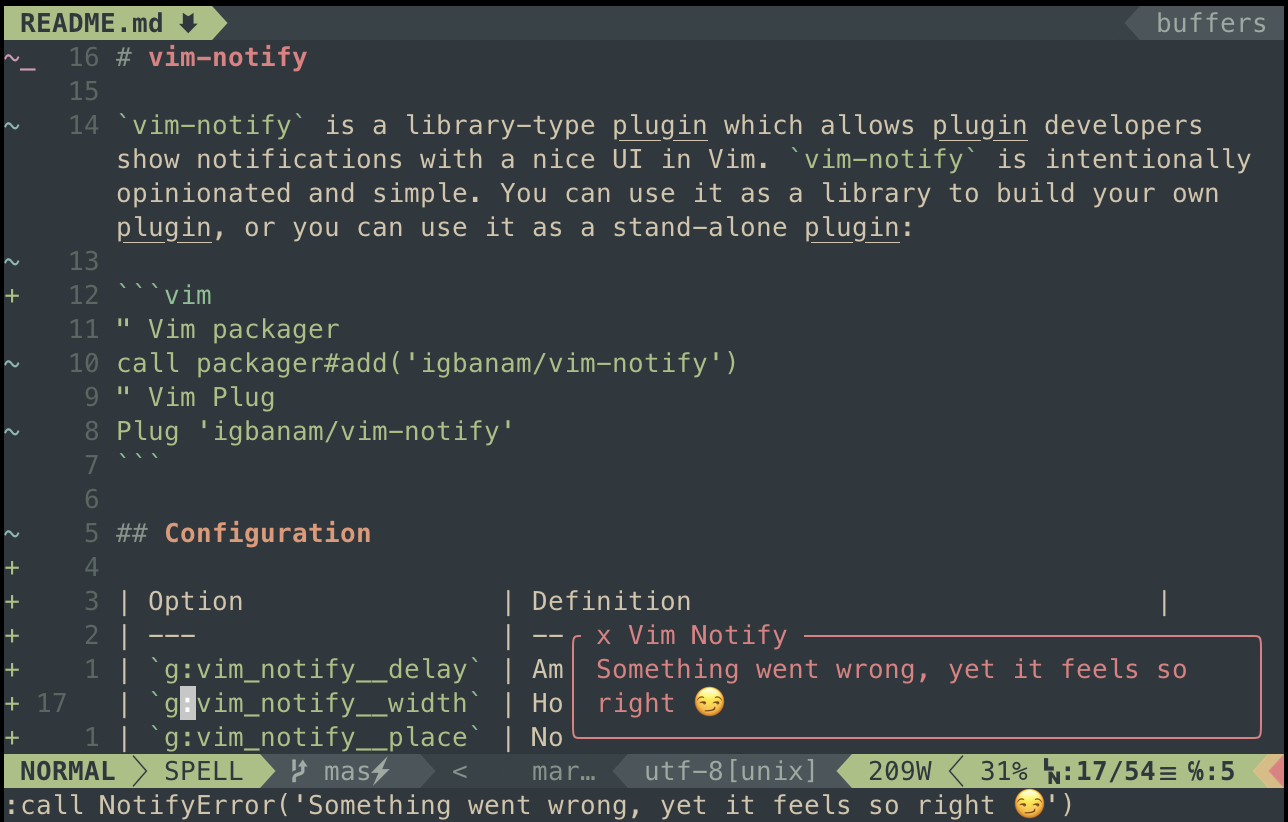 GitHub - igbanam/vim-notify: An opinionated way to show notifications in Vim