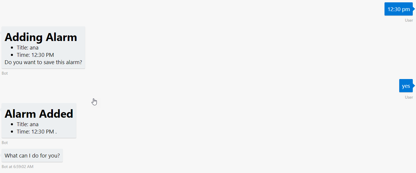 Alarm sample: add alarm flow doesn't work (see the screenshot) · Issue ...