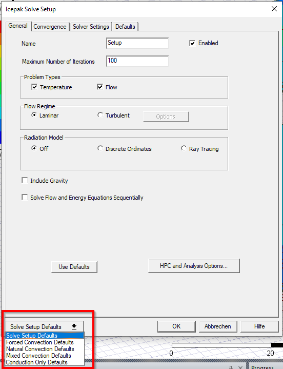 Use "Solve Setup Defaults" of Icepak in PyAEDT script · Issue #3308 · ansys/pyaedt · GitHub