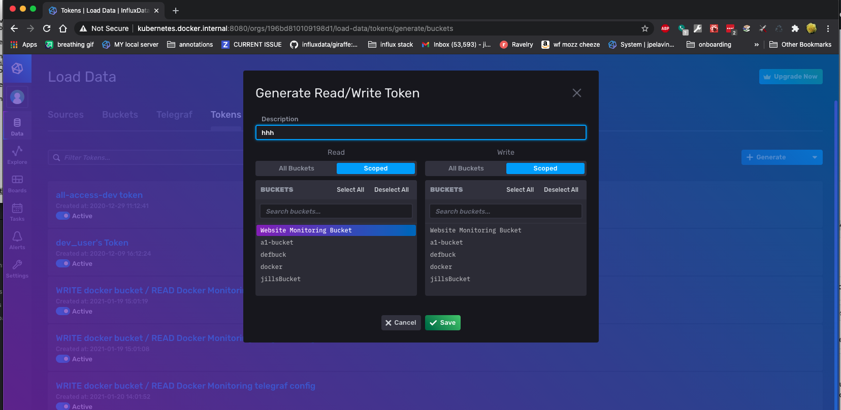 better error messages for token generation · Issue #637 · influxdata/ui · GitHub