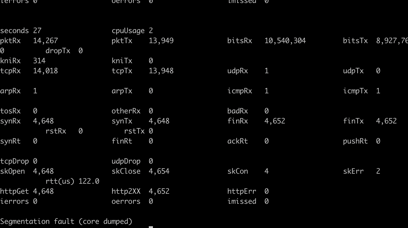 我单网口开启kni后启动dperf客户端，ctrl c退出的时候，机器总是会卡死，是已知问题吗 · Issue #182 · baidu/dperf · GitHub