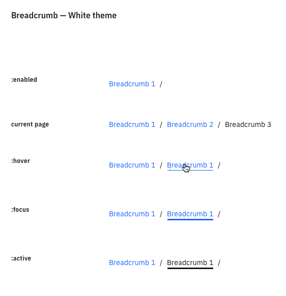 [Audit] Breadcrumb Component · Issue #1910 · carbon-design-system/carbon · GitHub