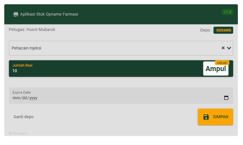 GitHub - niemubarok/khanza-opname-fe: Aplikasi Stok opname untuk simrs khanza