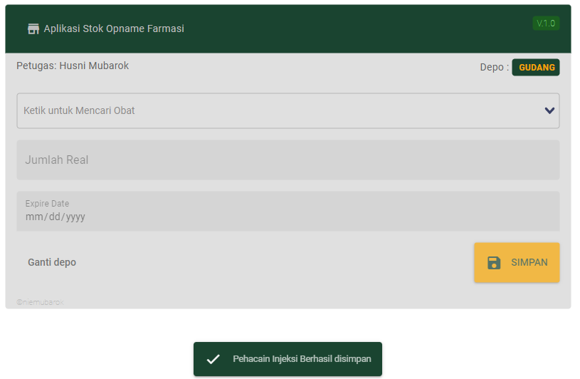GitHub - niemubarok/khanza-opname-fe: Aplikasi Stok opname untuk simrs khanza