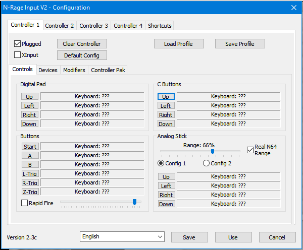 [Bug]: "Keyboard: ???" using a Direct-Input Controller. · Issue #2362 · project64/project64 · GitHub