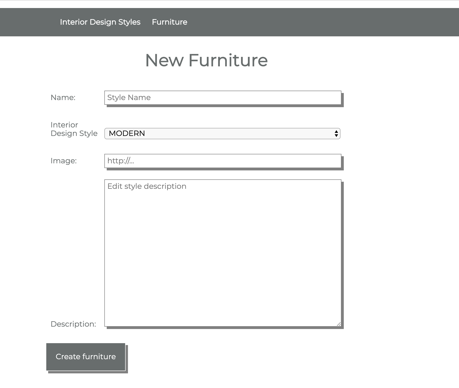 GitHub - nilanarocha/interior-design-style: Website page built using Ruby, Sinatra, SQLite3 ...