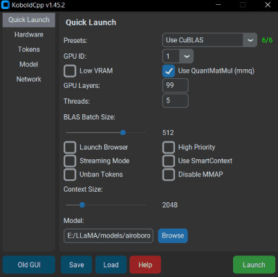 [User] Load config from kcpps during startup · Issue #388 · LostRuins/koboldcpp · GitHub