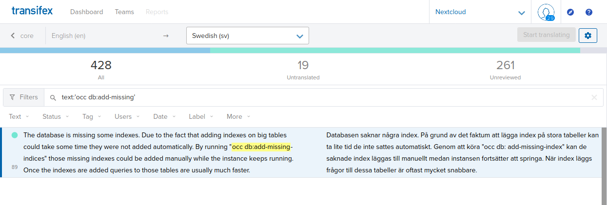 Missleading Information About Missing Indices · Issue 19458 · Nextcloudserver · Github 