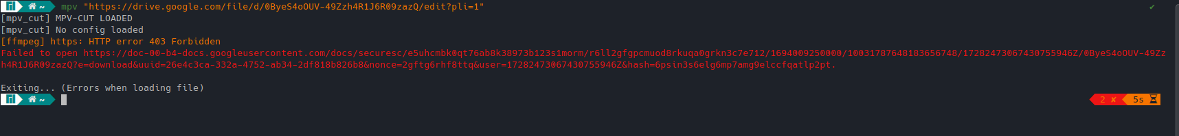 Google Drive + MPV · Issue #8041 · yt-dlp/yt-dlp · GitHub
