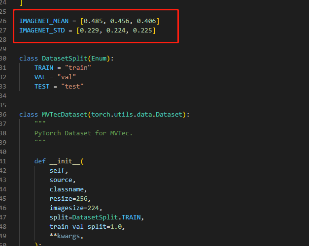 AttributeError: 'MVTecDataset' object has no attribute 'transform_std' · Issue #80 · amazon ...