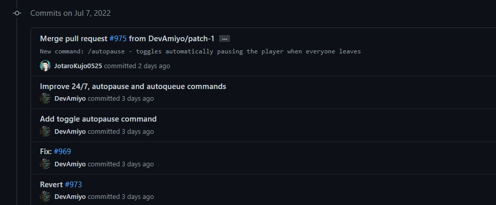 Enable Squash PR commits by default · Issue #959 · SudhanPlayz/Discord-MusicBot · GitHub