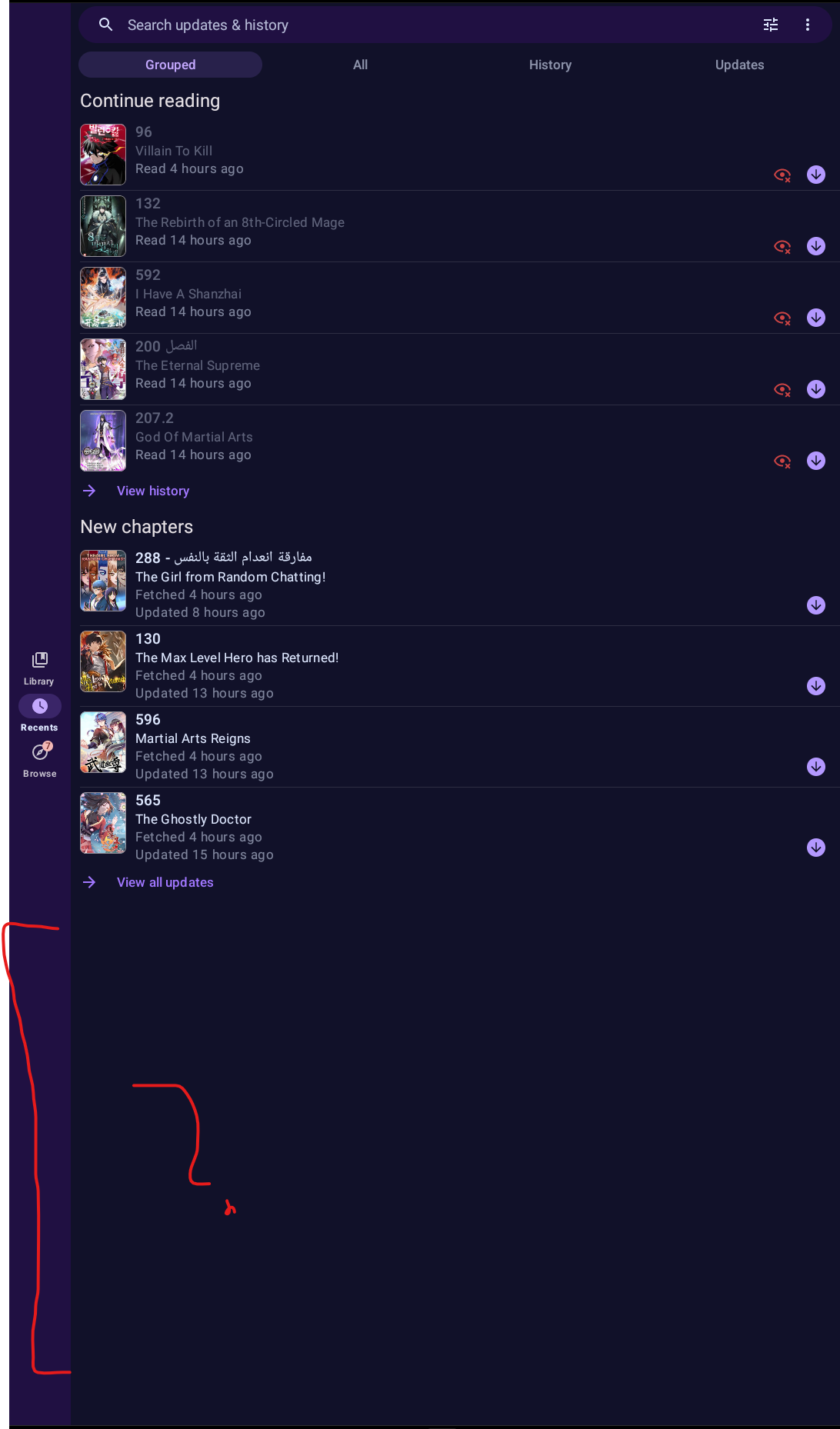 Allow number of rows to be dynamic in Recents View · Issue #1567 · Jays2Kings/tachiyomiJ2K · GitHub