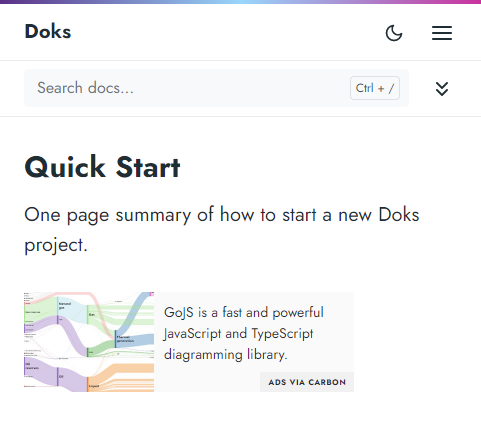 Adding other menus in main causes the searchbox to shrink · Issue #160 · thuliteio/doks · GitHub