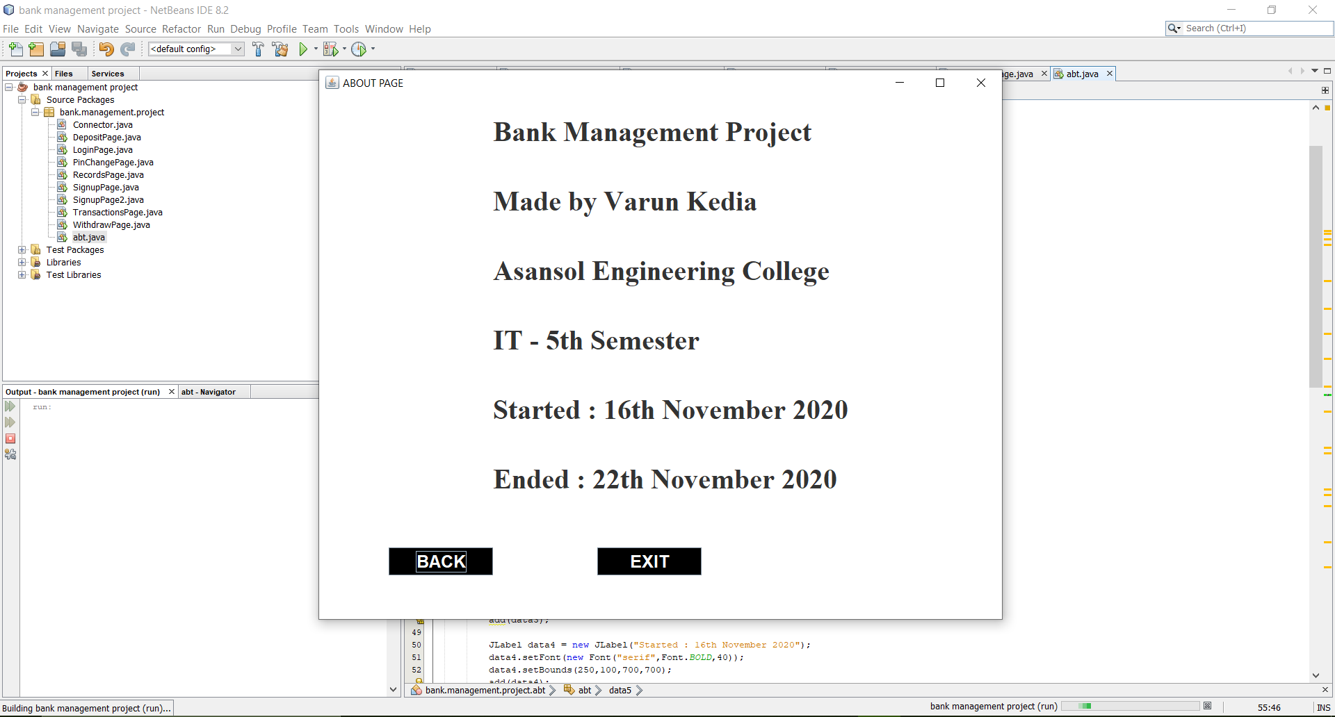 GitHub - purplevarun/bank-management-project: Java project using Swing and MySQL database.