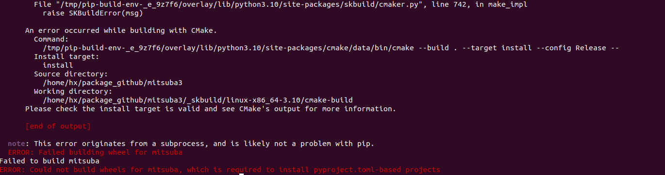 Failed Pip Install · Issue 769 · Mitsuba Renderermitsuba3 · Github