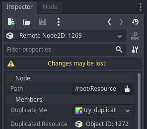 Duplicated resource are shown as empty in inspector at runtime · Issue #46537 · godotengine ...