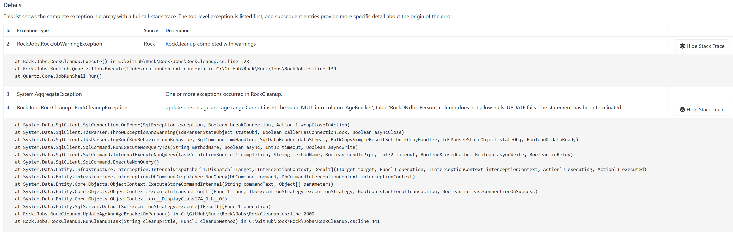 [v15.0 Alpha] Rock Cleanup Exception in Update Person Age And Range · Issue #5380 ...