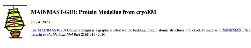 How to use mainmast in Chimera? · Issue #4 · kiharalab/MAINMASTplugin · GitHub