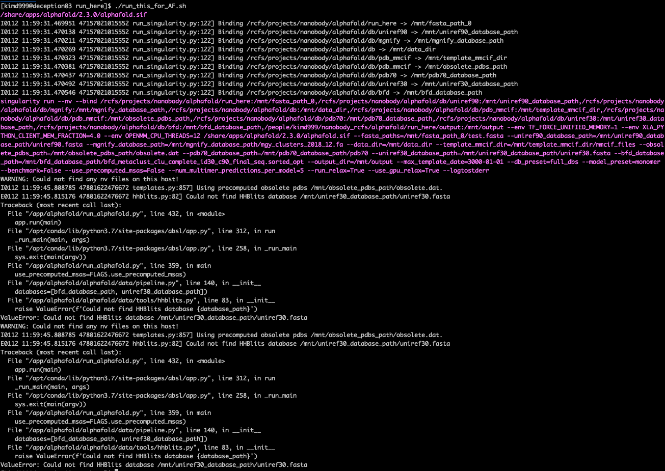 HHBlits database is not found at uniref30_database · Issue #679 · google-deepmind/alphafold · GitHub