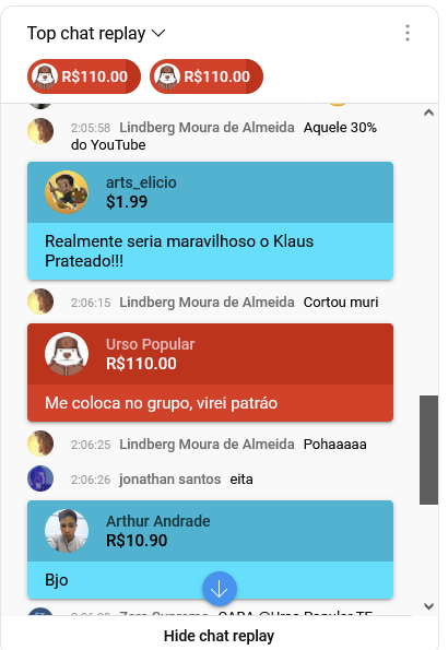 [BUG] no superchat in the log · Issue #206 · xenova/chat-downloader · GitHub