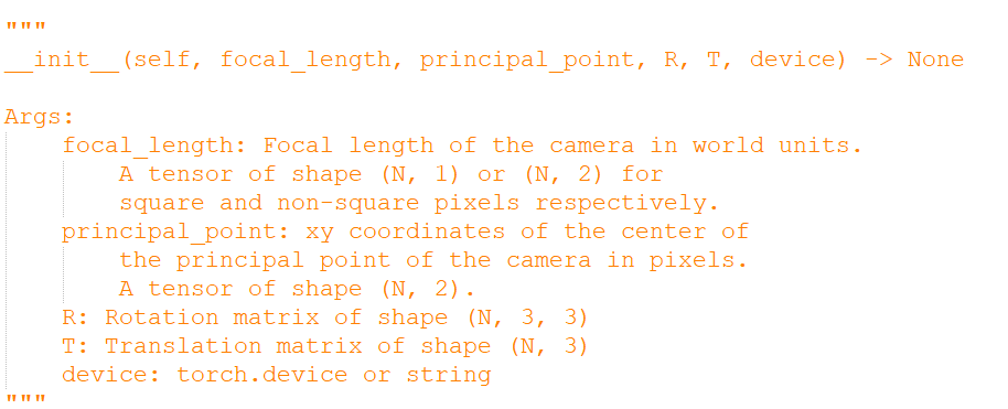 How To Set The Projection Of Camera · Issue 133 · Facebookresearchpytorch3d · Github