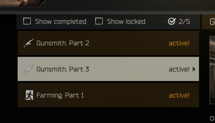 Gunsmith 3 is not reliant on gunsmith 2 · Issue #74 · TarkovTracker/tarkovdata · GitHub