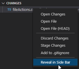 Reveal in File Explorer in git · Issue #99595 · microsoft/vscode · GitHub