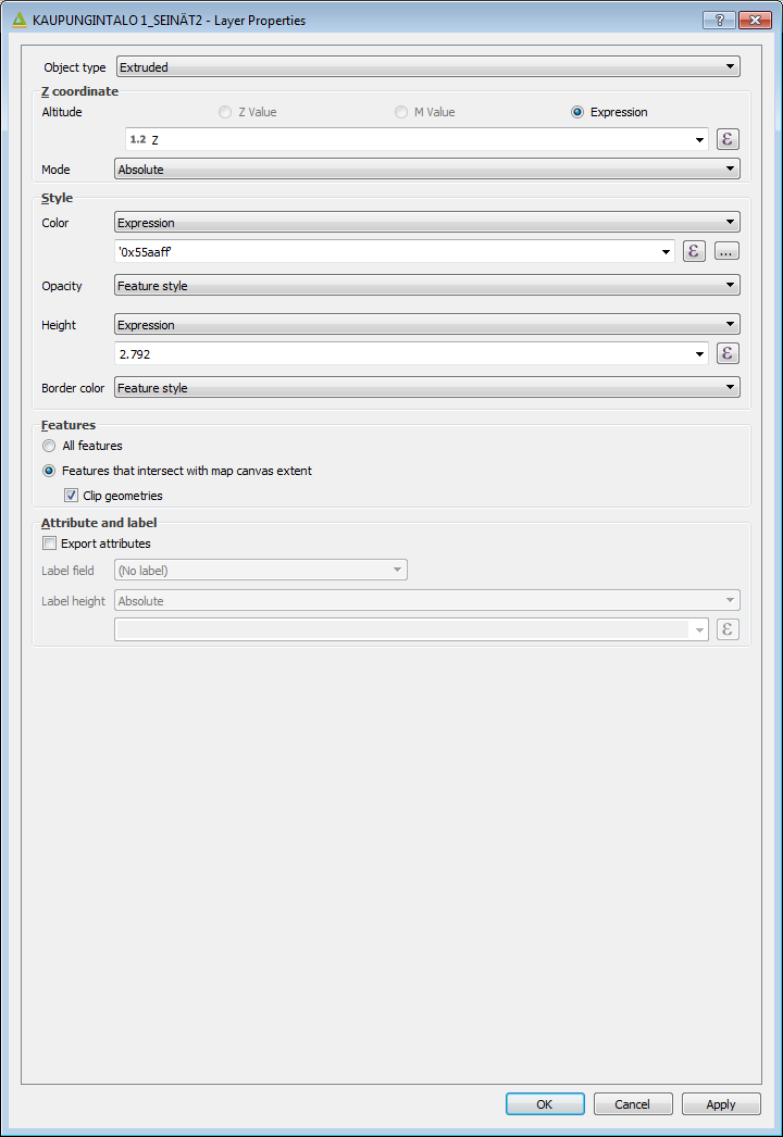 Using 3d Shapefiles In Qgis2threejs · Issue 129 · Minoruaqgis2threejs