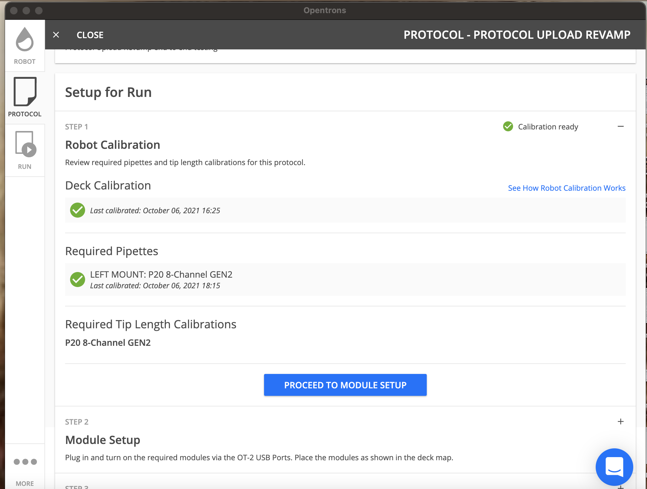 bug: PUR - calibrate now/ recalibrate button is not shown in Tip length calibration accordion ...