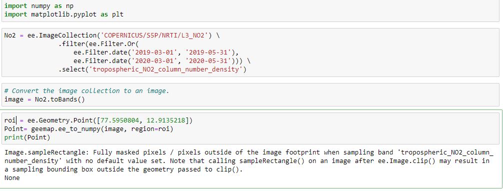 How to export values of a particular lat, lon as csv from an image collection? · gee-community ...